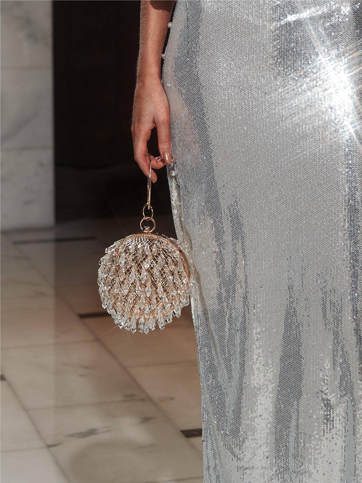 Kethel Drip Clear Ball Clutch – TANGEEL